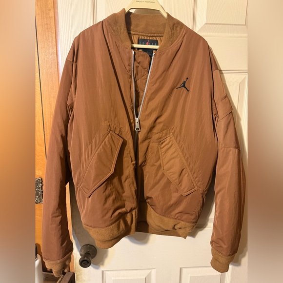 Jordan | Jackets & Coats | Jordan Mens Tan Bomber Jacket | Poshmark